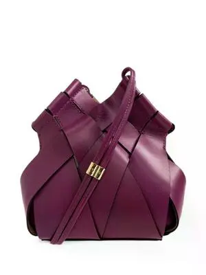 Ulla Johnson Charlotte Woven Shoulder Bag - Purple