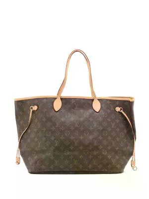 LOUIS VUITTON 2009 Monogram Neverfull Gm Tote Bag - Brown
