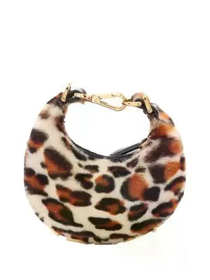 Fendi 2010-2026 Nano Calf Hair Fendigraphy Hobo Bag - Brown