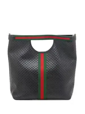 Gucci 2016-2026 Microguccissima Web Giglio Tote Satchel