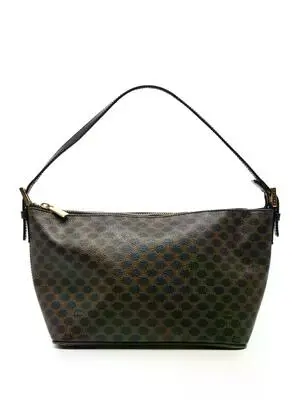 Celine 20th Century Macadam Coated Canvas Handbag - Brown