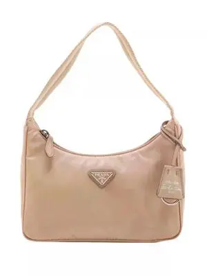 Prada 2010-2026 Mini Tessuto Re Edition 2000 Shoulder Bag - Neutrals