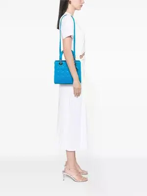 Dior Lambskin Cannage Lady Satchel - Blue