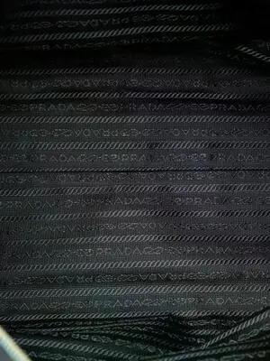 Prada Saffiano Trimmed Tessuto Satchel