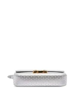 Celine Triomphe All Over Laminated Calfskin Claude Shoulder Bag