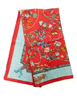 Hermès 2000-2026 Pierres D Orient Et D Occident Silk Scarf Scarves - Red