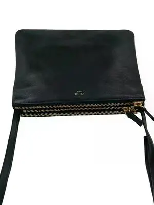 Celine 2015 Small Lambskin Trio Crossbody Bag - Black