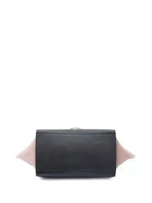 Celine Leather Trapeze Satchel - Black
