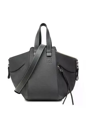 Loewe 2018 Small Leather Hammock Satchel - Grey