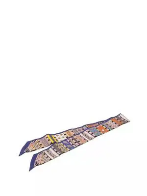Hermès 2000-2026 Colliers De Chiens Silk Twilly Scarf Scarves