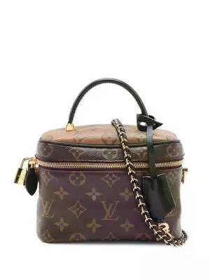 LOUIS VUITTON 2021-2026 Monogram Reverse Vanity Pm Satchel - Brown