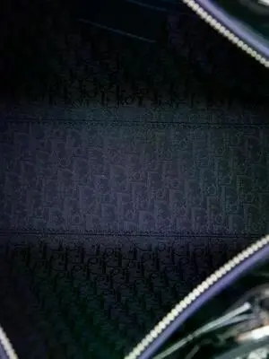 Dior Patent Cannage Lady Satchel - Blue