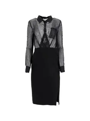 Altuzarra Ludovicio Gingham Midi Dress - Black