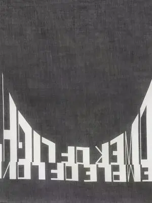 Rick Owens Graphic-print Scarf - Black