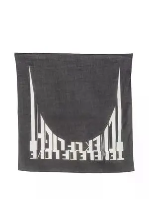 Rick Owens Graphic-print Scarf - Black