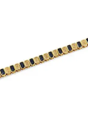 LADY D WORLD Auric Crystal-embellished Tennis Bracelet