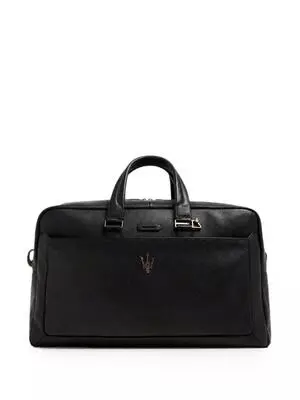 PIQUADRO X Maserati Leather Holdall - Black