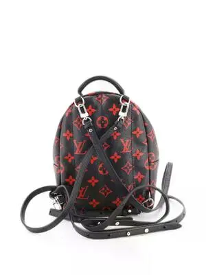 LOUIS VUITTON Palm Springs Limited Edition Monogram Infrarouge Mini Backpack - Red