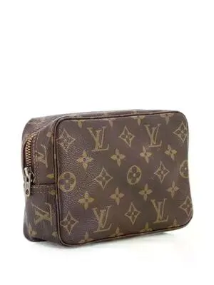 LOUIS VUITTON Monogram Canvas Toiletry Pouch - Brown