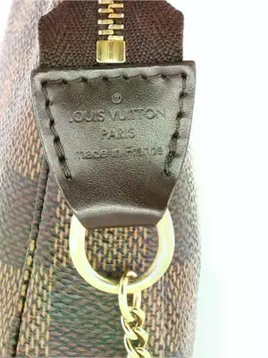 LOUIS VUITTON Pochette Accessoires Damier Mini Clutch Bag - Brown