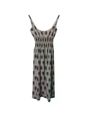 EMILIA WICKSTEAD Giovanna Floral-print Smocked Dress - Pink