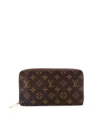 LOUIS VUITTON Zippy Organizer Monogram Canvas Small Wallets - Brown