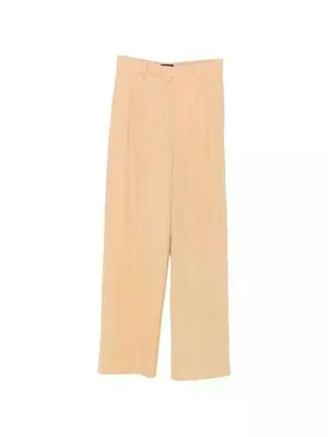 Wardrobe.NYC Pleated Palazzo Pants - Neutrals