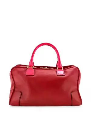 Loewe Amazona Nm Bag Leather Satchel - Red