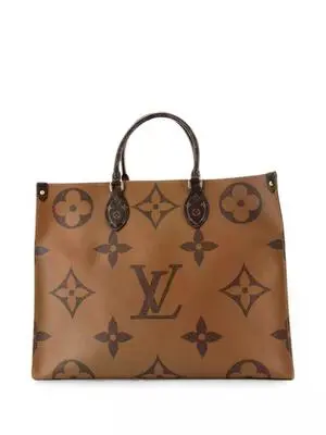 LOUIS VUITTON Onthego Reverse Monogram Giant Gm Tote Bag - Brown