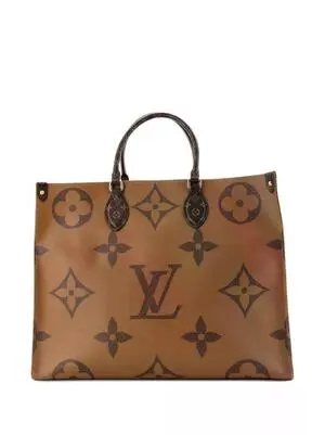 LOUIS VUITTON Giant Monogram Onthego Gm Tote Bag - Brown