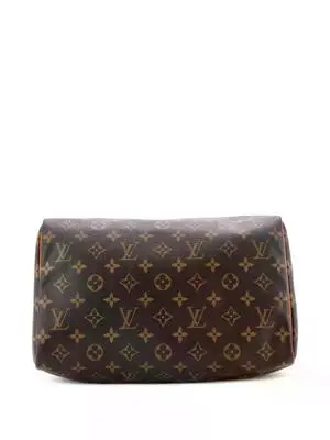 LOUIS VUITTON Speedy Handbag Monogram Canvas 30 Satchel - Brown