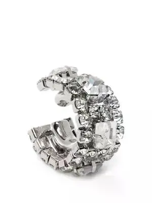 Patrizia Pepe Crystal-embellished Ear Cuff - Silver