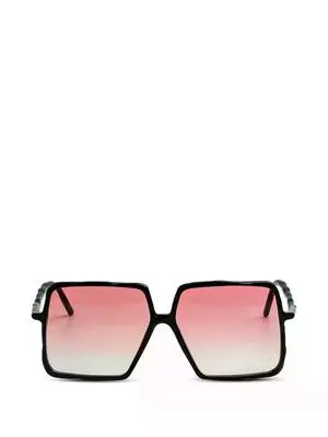 KUBORAUM Square Frame Sunglasses - Black