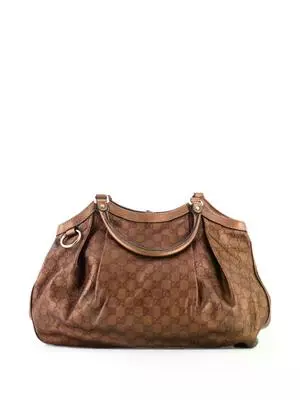 Gucci Sukey Ssima Leather Large Tote Bag