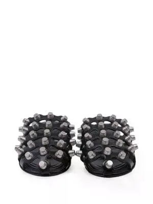 ALEXANDER WANG Studded Leather Mules - Black