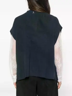 Patrizia Pepe Fringed Wool Poncho