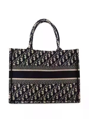 Dior Book Oblique Canvas Medium Tote Bag