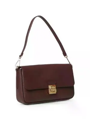 COCCINELLE Pebbled Leather Shoulder Bag - Brown