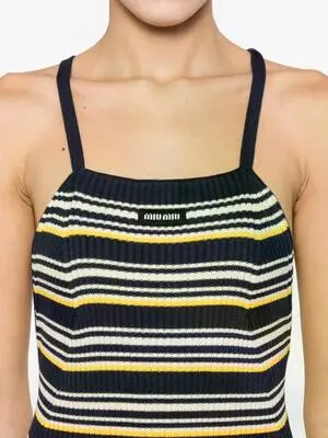 Miu Miu Cotton Knit Mini Dress