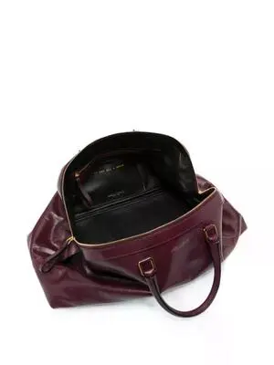Alberta Ferretti Alice Leather Tote Bag - Purple