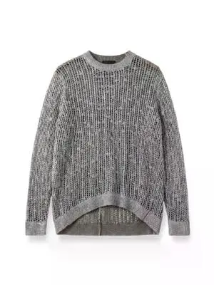 Avant Toi Metallic-effect Mesh-knit Sweater