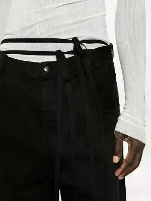 ANN DEMEULEMEESTER Tie-fastening Wide-leg Trousers