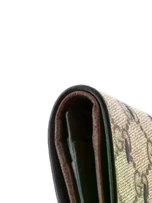 Gucci Strawberry Flap Case Printed Gg Coated Canvas Card Holder