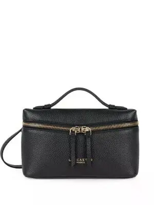 LANCASTER Grained Leather Tote Bag - Black
