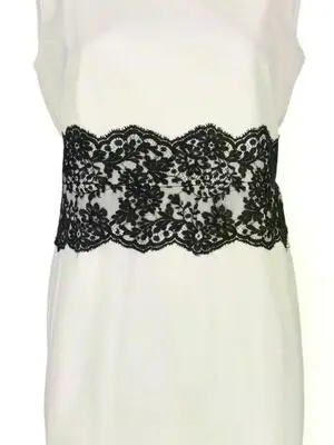 Valentino Garavani Sleeveless Lace Detail Mini Dress