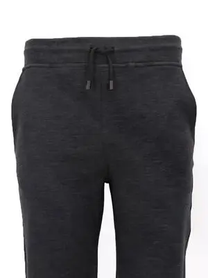 Isaia Charcoal Drawstring Track Shorts