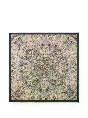 Etro Paisley Leopard-print Shawl - Neutrals
