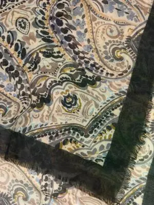 Etro Paisley Leopard-print Shawl
