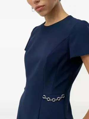 Hugo Chain-detail Short-sleeve Mini Dress