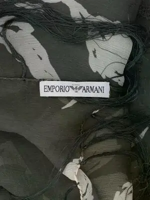 Emporio Armani Floral-print Silk Scarf